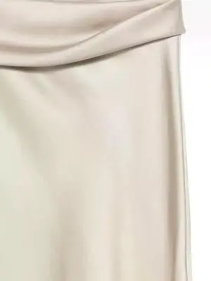 Patrizia Pepe Draped Midi Skirt - Grey