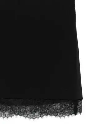 Patrizia Pepe Mini Skirt With Lace Hem