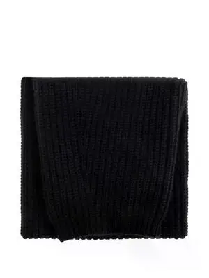 LISA YANG Ribbed Scarf - Black