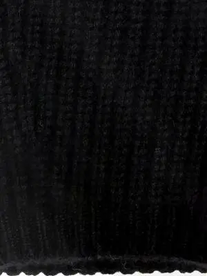 LISA YANG Ribbed Scarf - Black