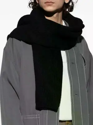LISA YANG Ribbed Scarf - Black