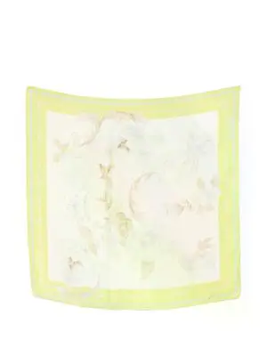 FORTE_FORTE Floral-print Twill Scarf - Neutrals