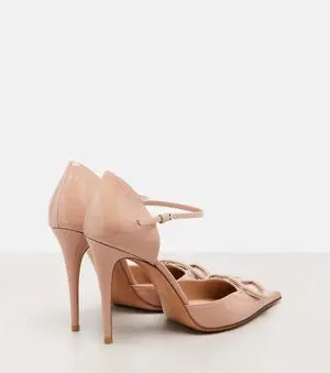 Valentino Garavani Vlogo Patent Leather Pumps - Pink