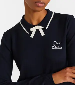Valentino Garavani Chez Virgin Wool Polo Sweater