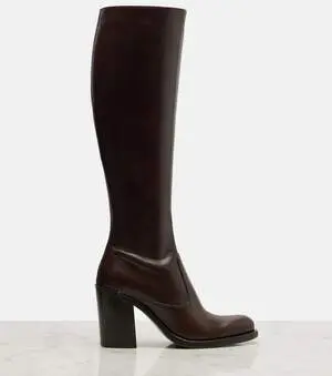 Chloé Leather Knee-high Boots - Brown