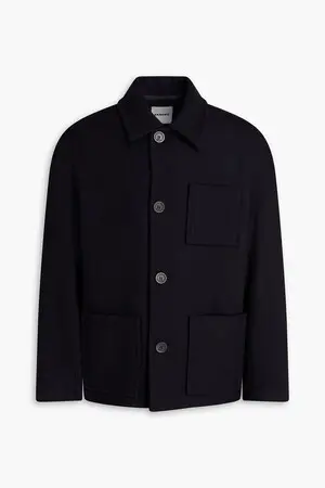 Sandro Woolblend Gabardine Overshirt