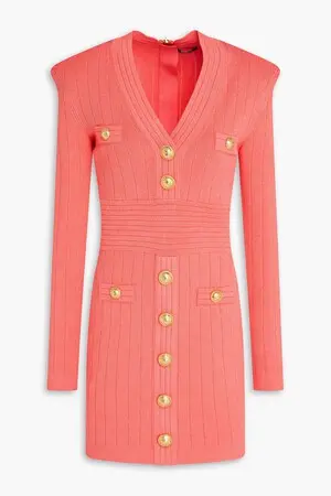 Balmain Button Detailed Dresses