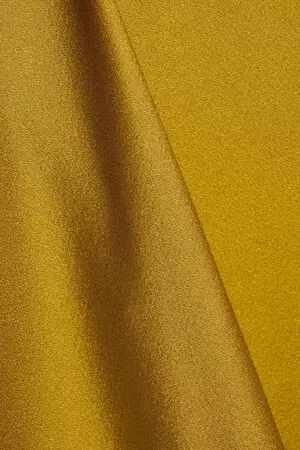 Victoria Beckham Cutout Satin-crepe Gown - Mustard