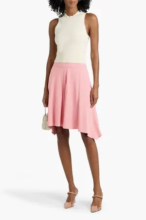 Max Mara Fenice Draped Silk-crepe Shorts