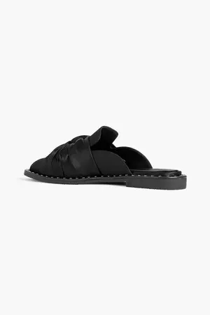Stella McCartney Falabella Twisted Satin Slippers