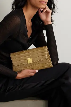 TOM FORD Nobile Croc-effect Clutch