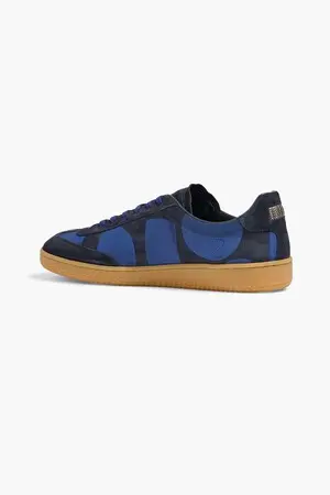 Paul Smith Como Printed Suede Sneakers - Navy