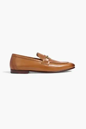 Dunhill Chiltern Burnished Leather Loafers
