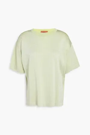 Missoni Metallic Knitted Top - Light Green