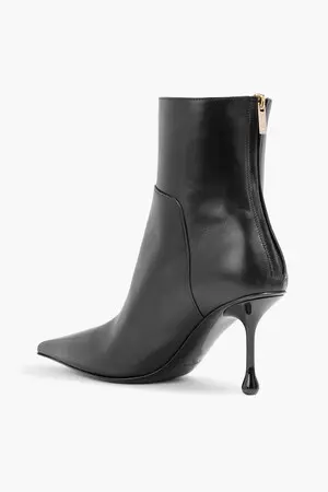JIMMY CHOO Cycas 80 Leather Ankle Boots