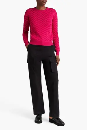 Missoni Crochet-knit Cotton-blend Sweater