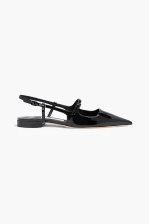 JIMMY CHOO Didi Patent Leather Point-toe Flats