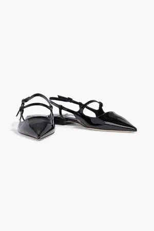 JIMMY CHOO Didi Patent Leather Point-toe Flats
