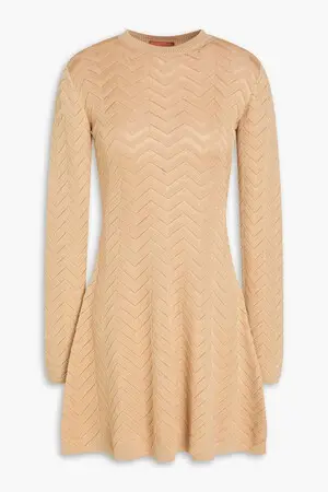 Missoni Crochet-knit Cotton-blend Mini Dress