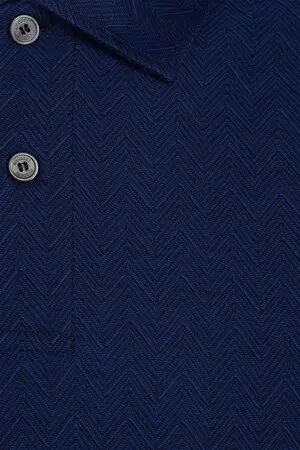 Missoni Printed Cottonjacquard Polo Shirt - Navy