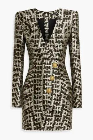 Balmain Jacquard Mini Dress