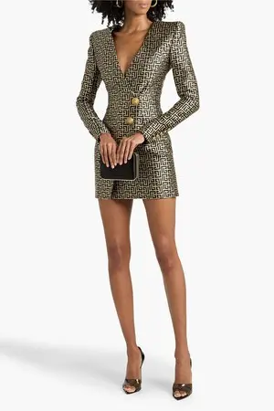 Balmain Jacquard Mini Dress