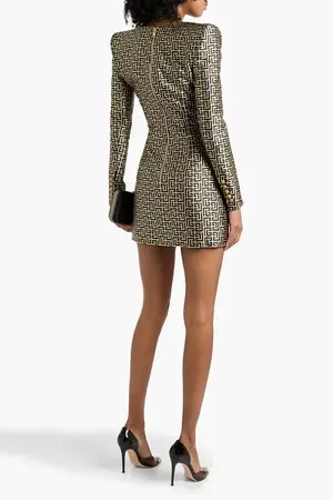 Balmain Jacquard Mini Dress