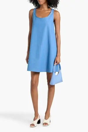 Marni Embroidered Denim Mini Dress