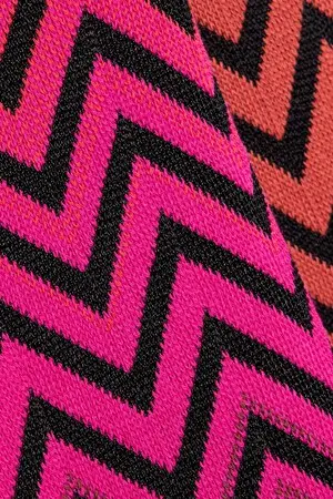 Missoni Crochet-knit Cotton-blend Flared Pants - Fuchsia