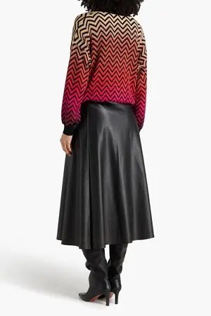 Missoni Crochet-knit Cotton-blend Sweater - Fuchsia