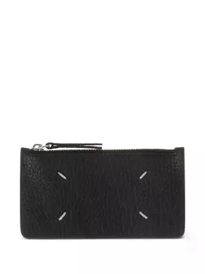 MAISON MARGIELA Zip Detail Cardholder Wallet - Black