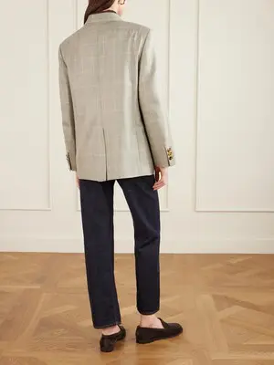 BLAZÉ MILANO Nightbreak Virgin Wool, Silk And Linen-blend Blazer