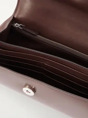 THE ROW Curved Leather Clutch