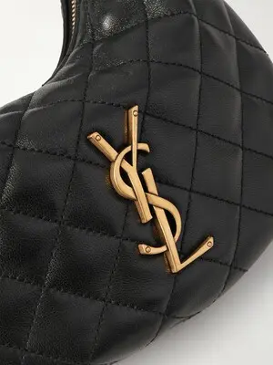 Saint Laurent Icarino Mini Matelassé Leather Shoulder Bag - Black