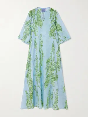 Thierry Colson Rachel Printed Cotton-voile Kaftan
