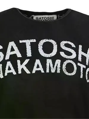 SATOSHI NAKAMOTO Logo Long-sleeve T-shirt