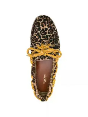 GOLDEN GOOSE Cruise Leopard-print Loafers - Brown