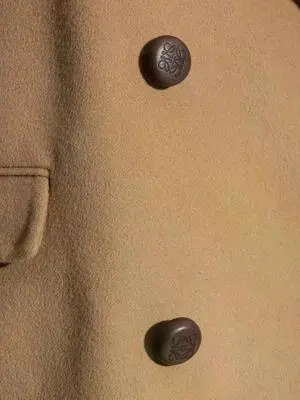 Loewe Double-breasted Coat - Brown