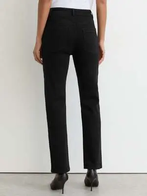 REISS Isabel Petite Slim-leg Mid-rise Jeans - Black