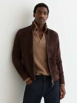 Men's Funnel Neck Zip-Through Jackets