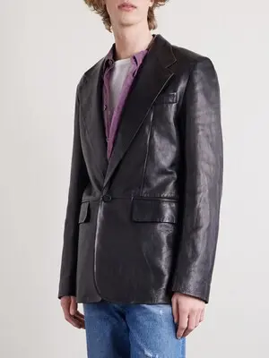 Acne Studios Leather Blazer