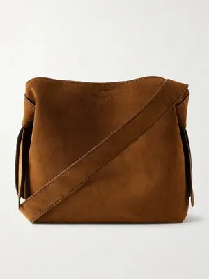 Acne Studios Musubi Suede Shoulder Bag - Brown