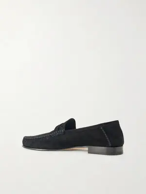 TOM FORD Ripley Suede Loafers - Black