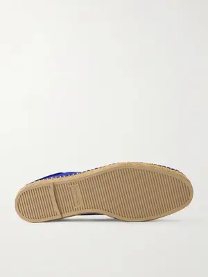 TOM FORD Finn Collapsible-heel Suede Espadrilles - Blue