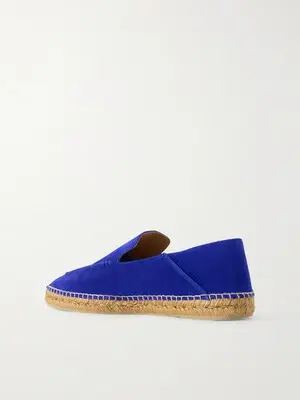 TOM FORD Finn Collapsible-heel Suede Espadrilles - Blue