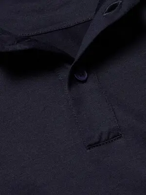 Mr P. Silk And Cotton-blend Polo Shirt