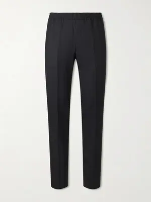 Men's Black Tapered Trousers