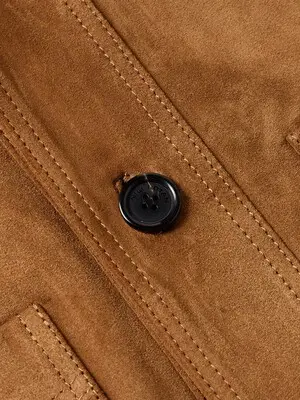 NILI LOTAN Nikita Suede Trucker Jacket