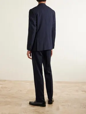 Mr P. Checked Wool-blend Suit Jacket