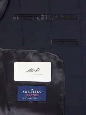 Mr P. Checked Wool-blend Suit Jacket
